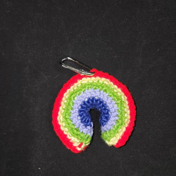 Hand Crafted | Accessories | Nwt Handcrafted Crocheted Rainbow Key ...